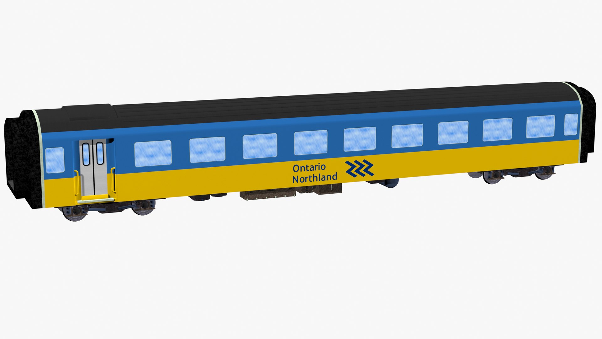 3D Model Northlander - Ontario Northland Railway - Diesel Passenger ...