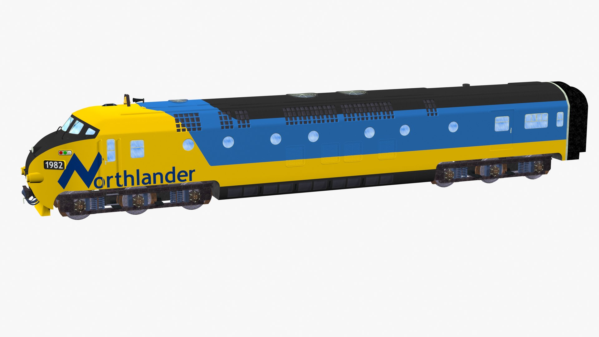 3D Model Northlander - Ontario Northland Railway - Diesel Passenger ...