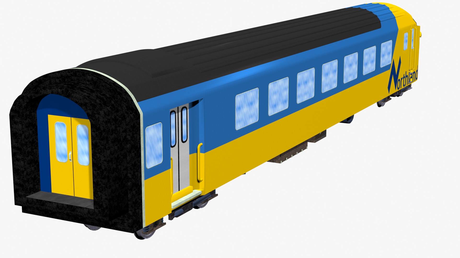 3D Model Northlander - Ontario Northland Railway - Diesel Passenger ...