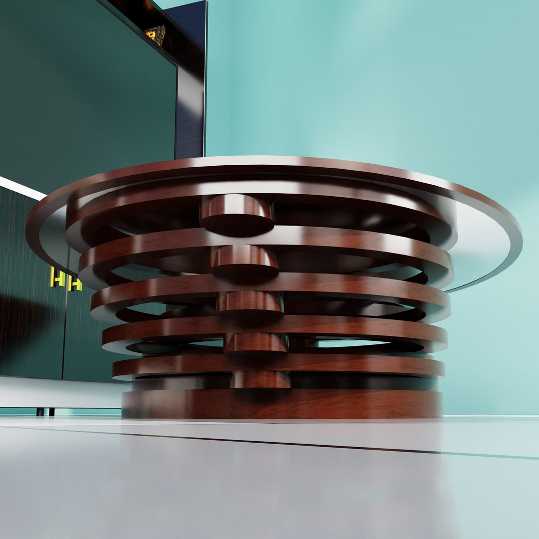 3D Model Wood Smart Table - TurboSquid 1909359