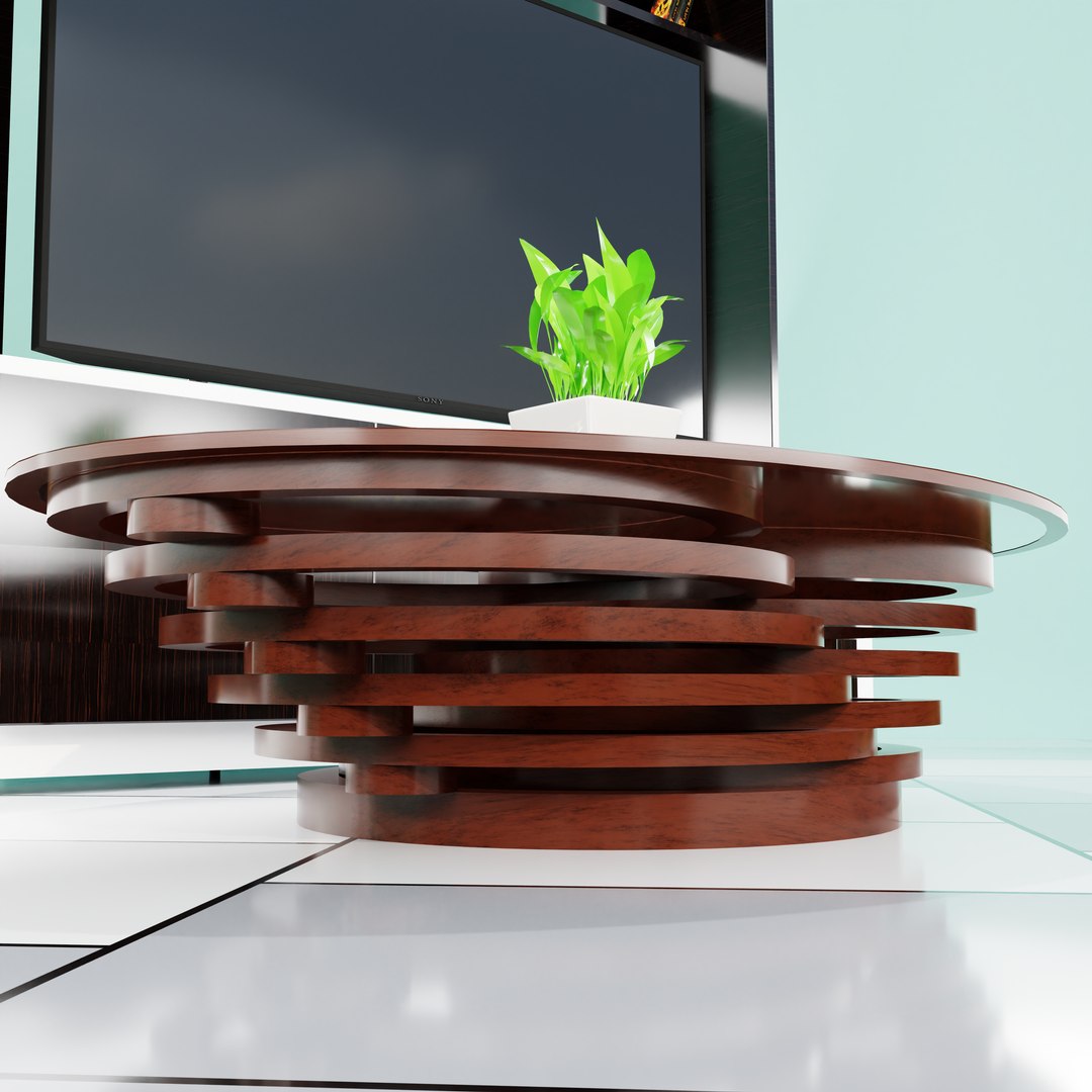 3D Model Wood Smart Table - TurboSquid 1909359