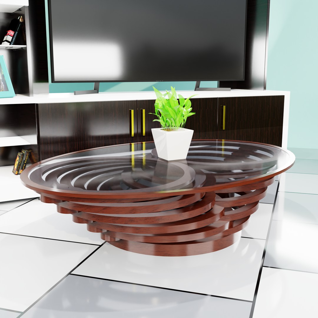 3D Model Wood Smart Table - TurboSquid 1909359