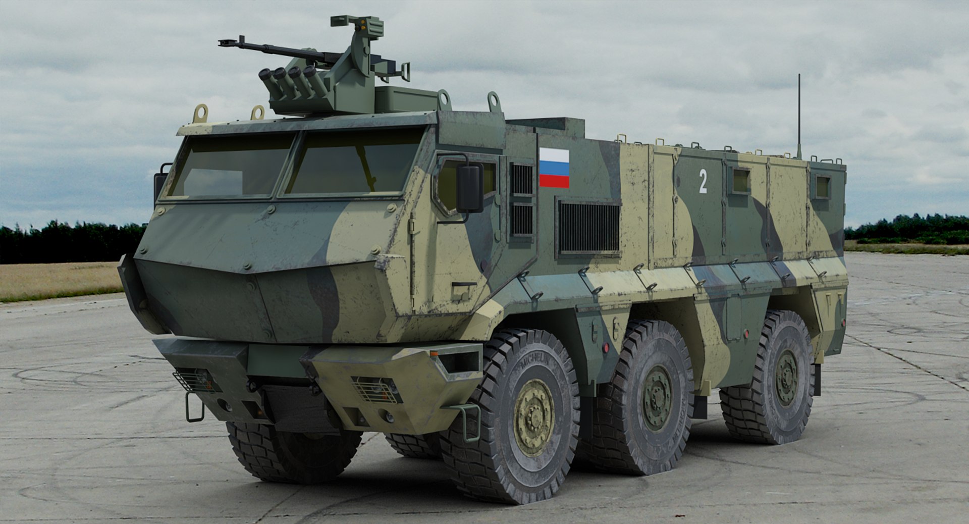 Russian Kamaz Typhoon Armored Truck 3D Model - TurboSquid 1375417