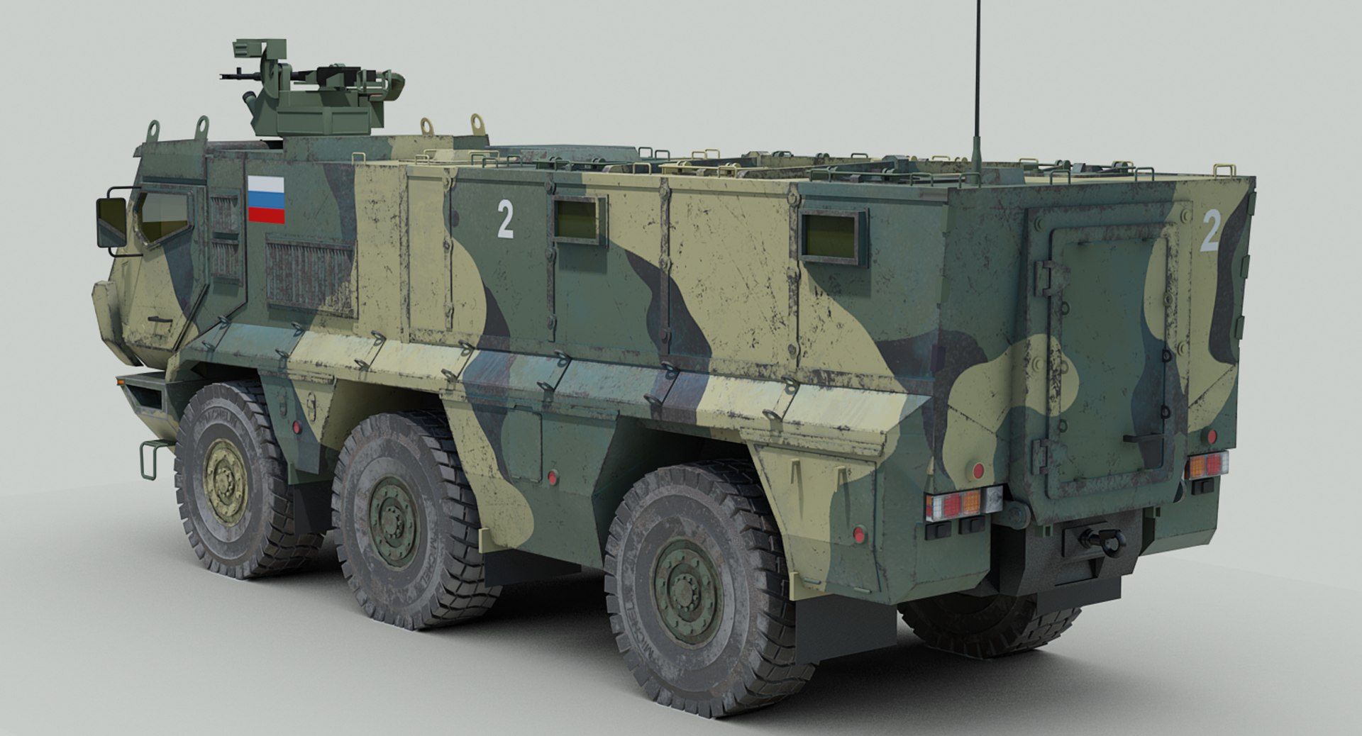 Russian Kamaz Typhoon Armored Truck 3D Model - TurboSquid 1375417