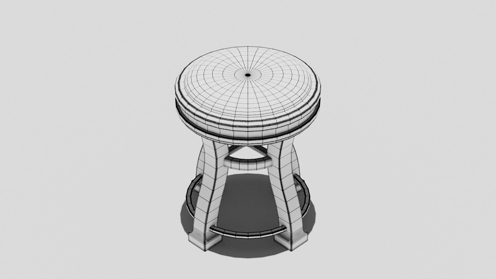 Chinese Trade Furniture Kit - 12 Stool 3D Model - TurboSquid 2032887