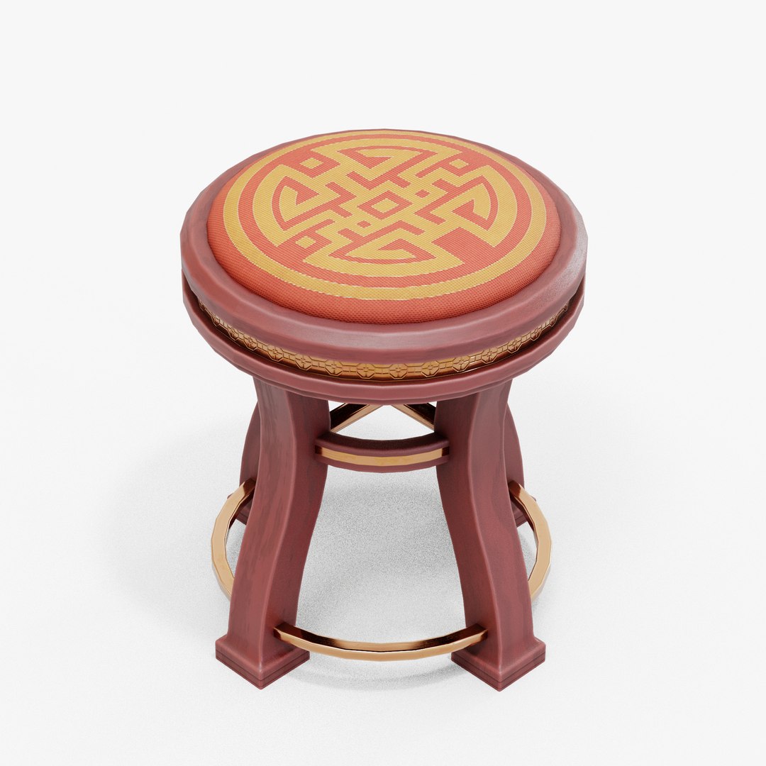 Chinese Trade Furniture Kit - 12 Stool 3D Model - TurboSquid 2032887