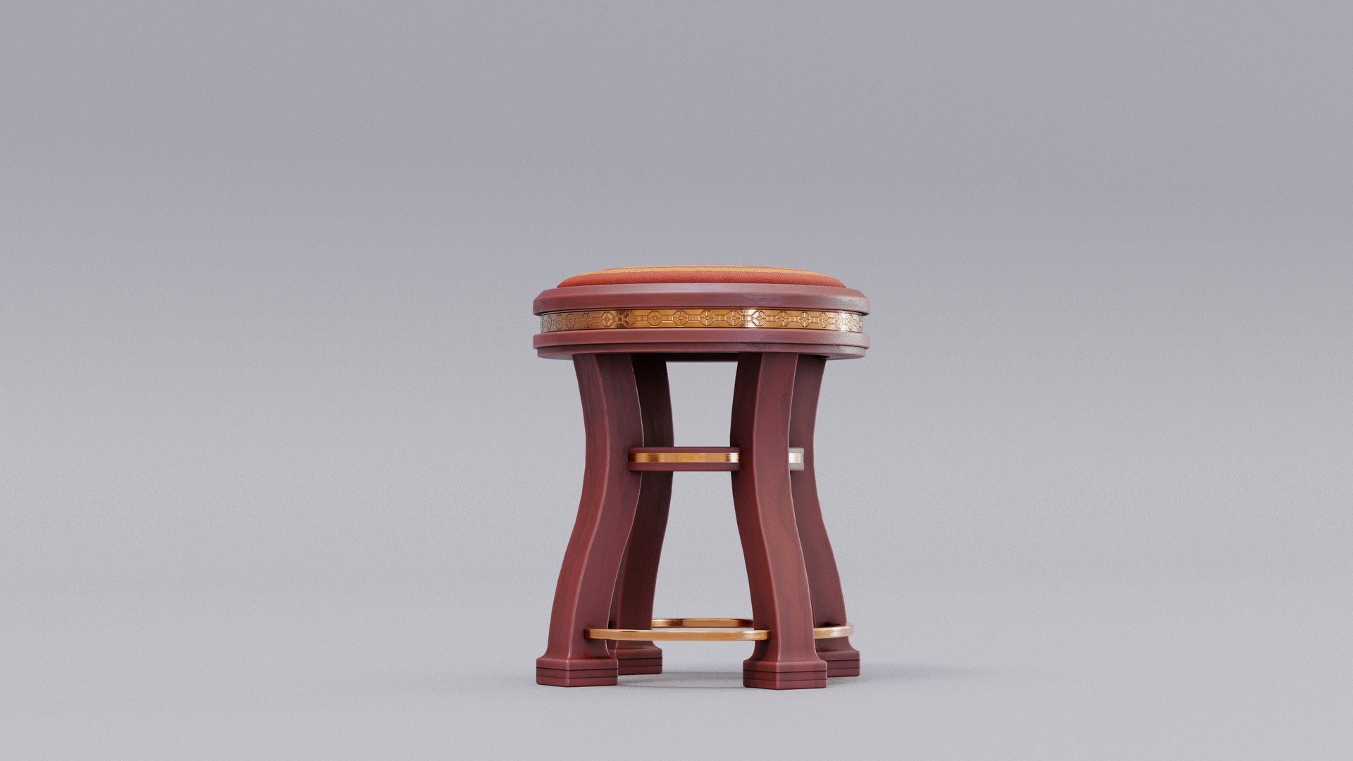 Chinese Trade Furniture Kit - 12 Stool 3D Model - TurboSquid 2032887