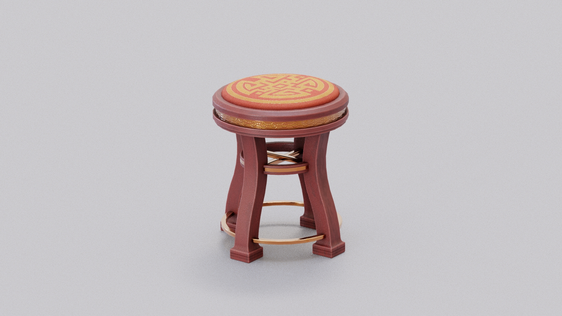 Chinese Trade Furniture Kit - 12 Stool 3D Model - TurboSquid 2032887