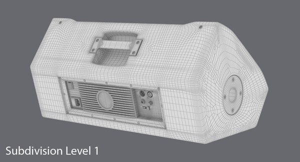 Stage-monitor-speaker 3D model - TurboSquid 1246570