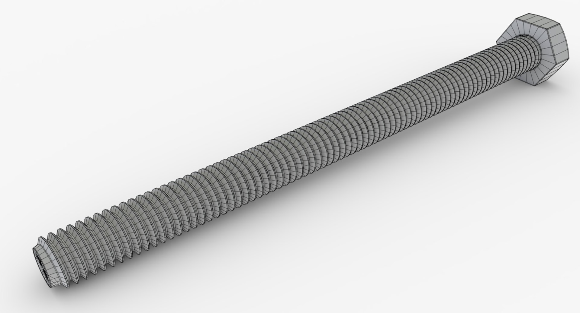 Hex Bolt M6x80 3D Model - TurboSquid 1394753