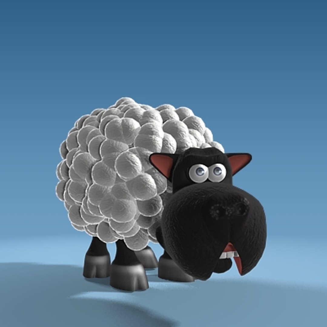 Max Cute Cartoon Sheep