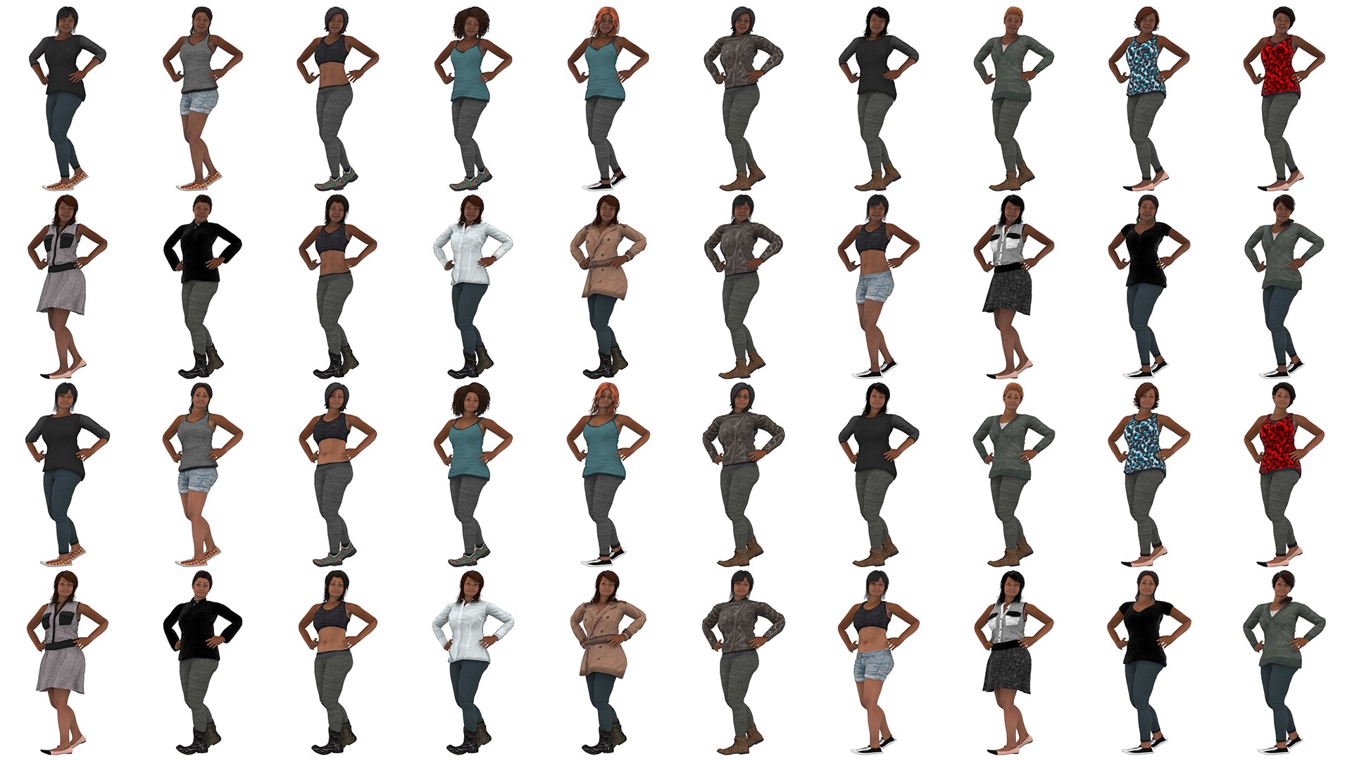 3D Characters Pack - TurboSquid 2265022