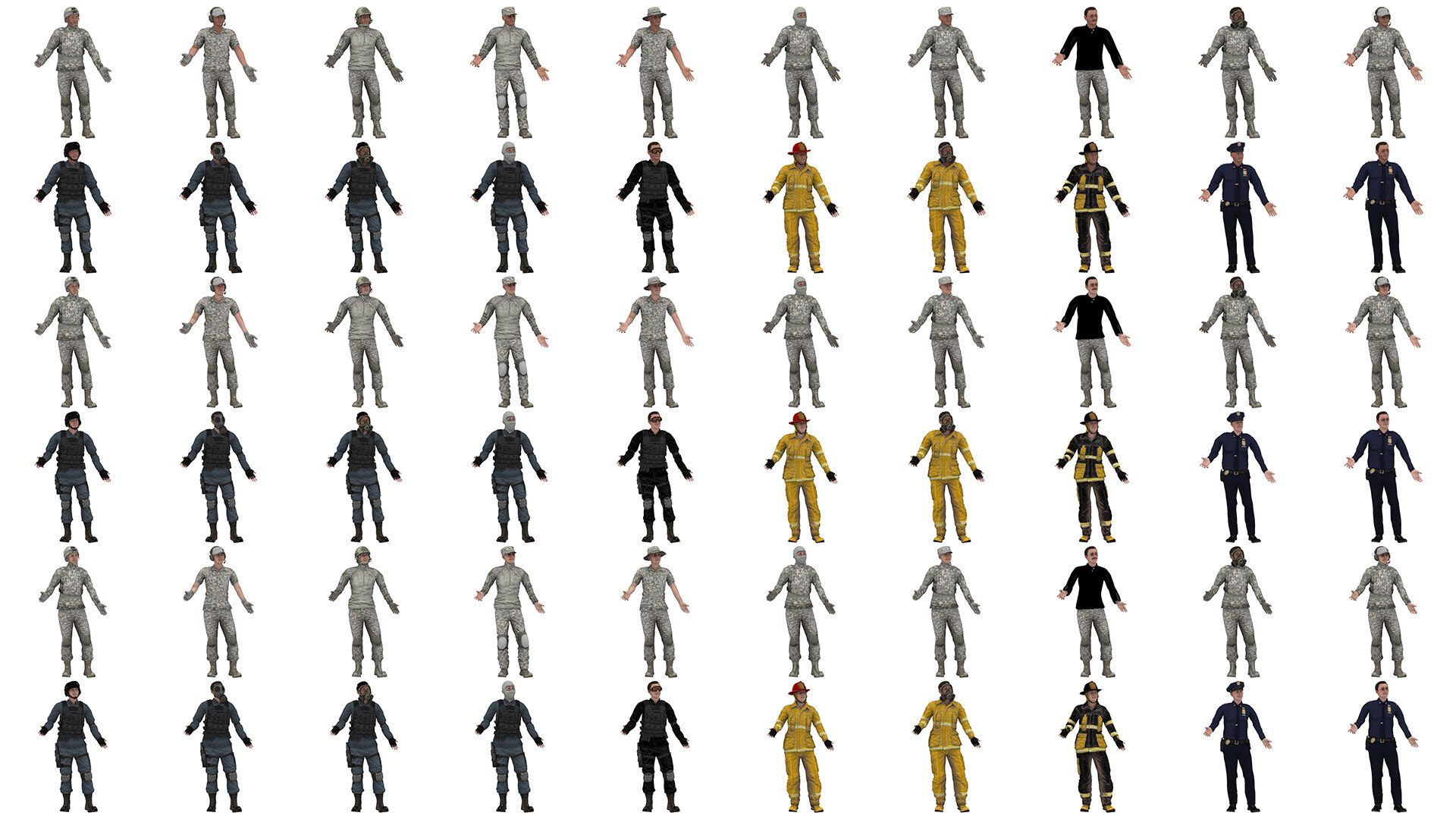 3D Characters Pack - TurboSquid 2265022