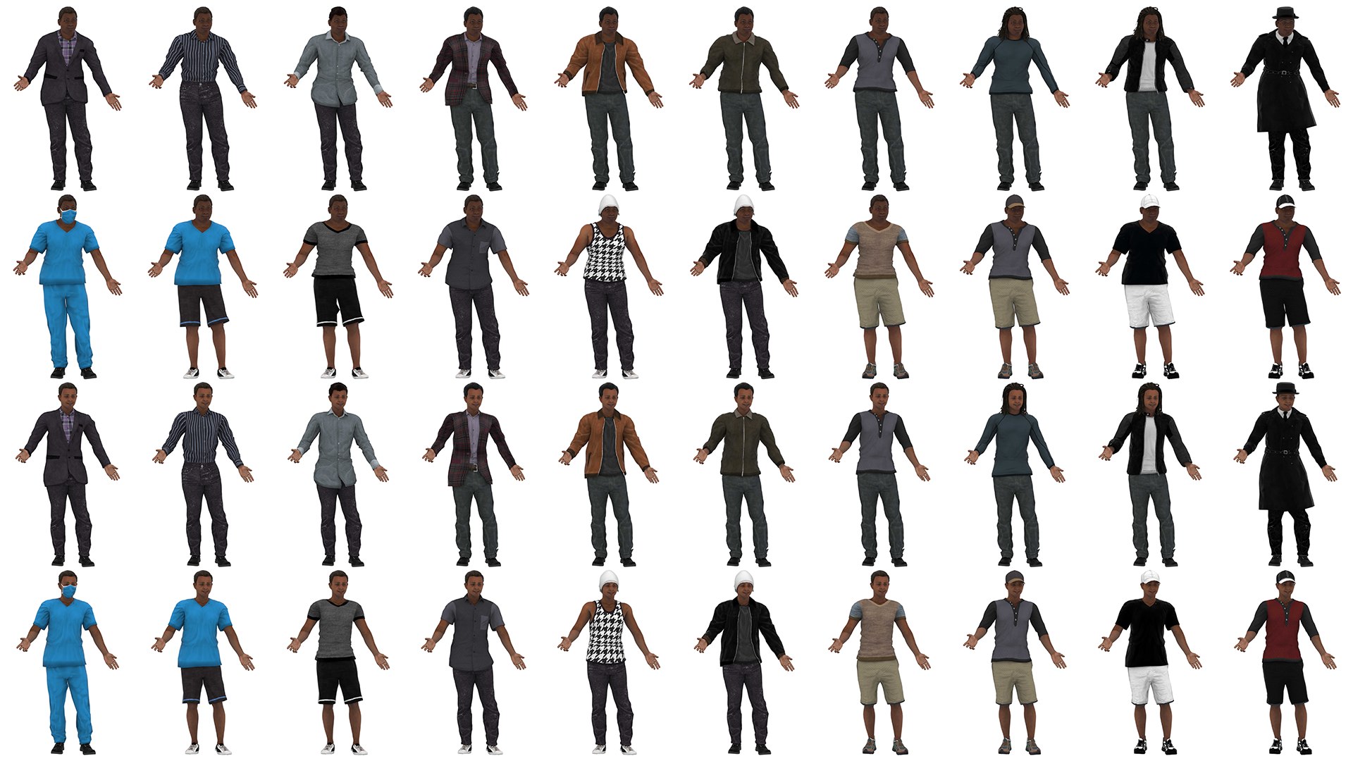 3D Characters Pack - TurboSquid 2265022