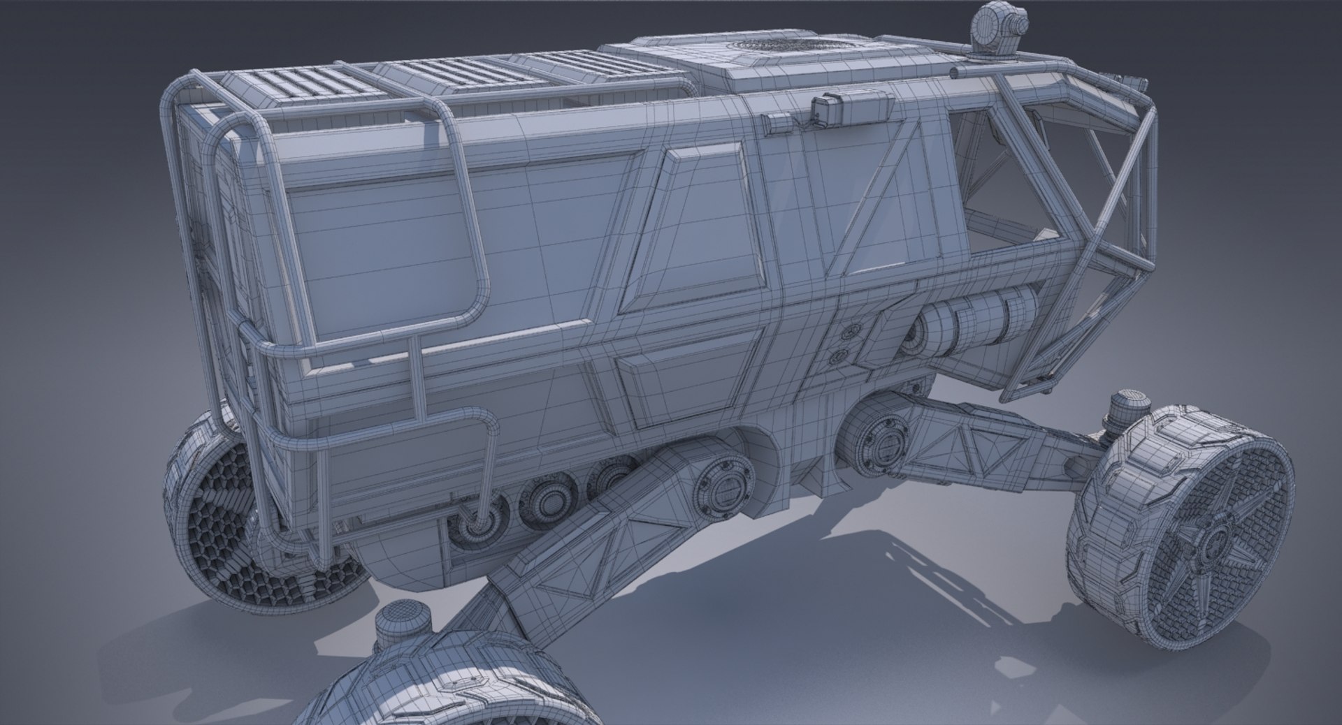 3D Sci-fi Scout Vehicle - TurboSquid 1186902