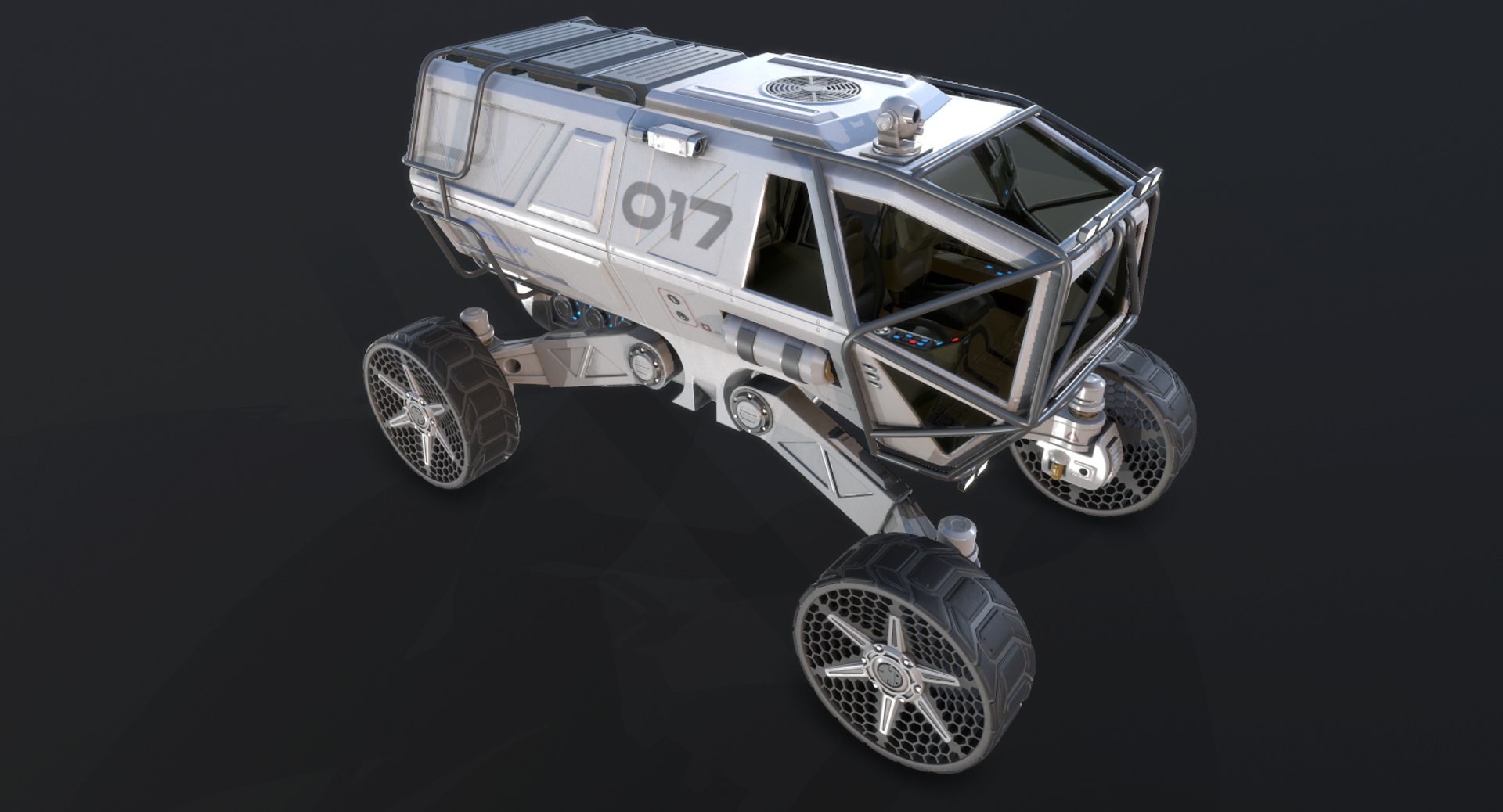 3D Sci-fi Scout Vehicle - TurboSquid 1186902