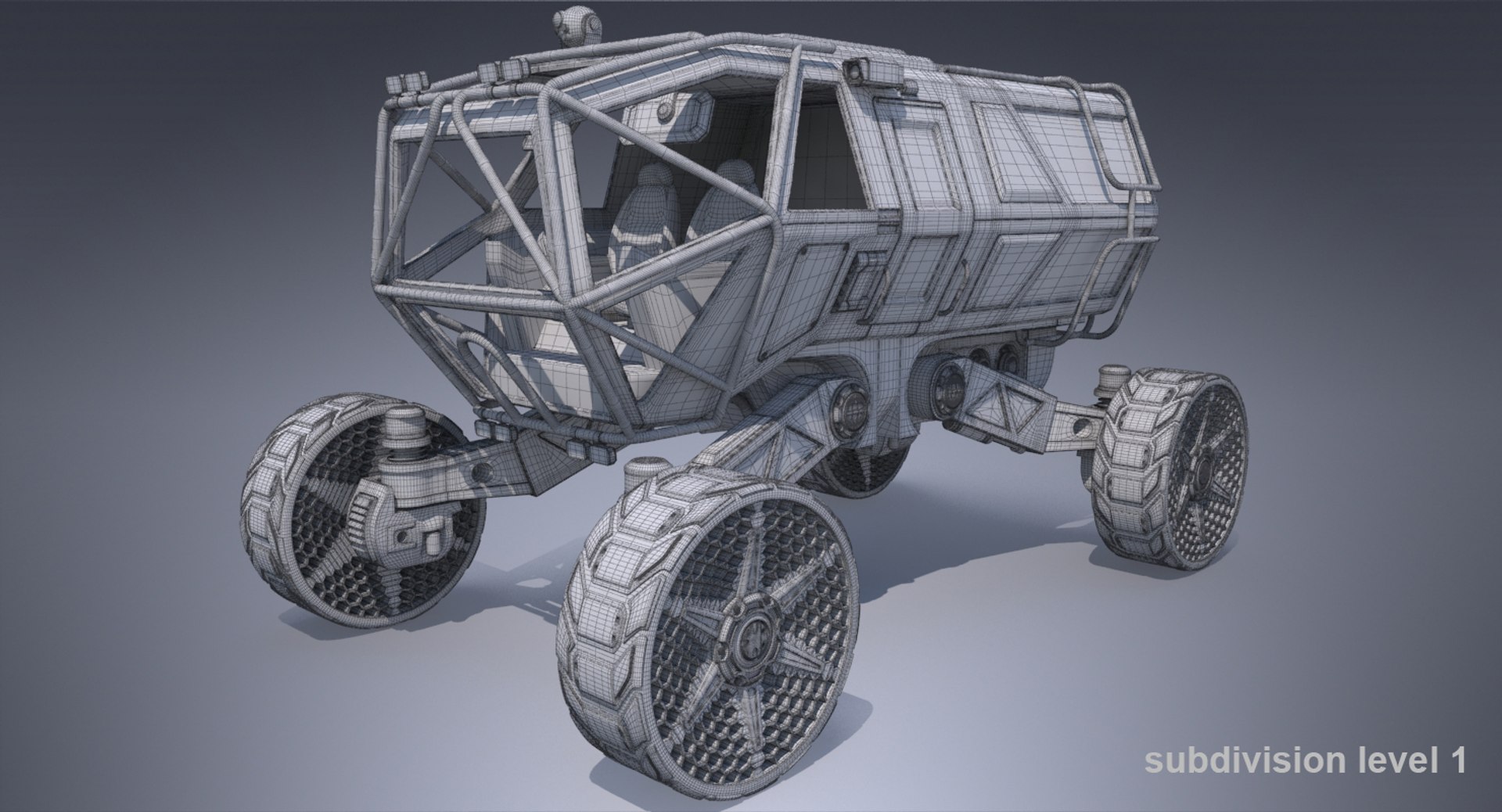 3D Sci-fi Scout Vehicle - TurboSquid 1186902