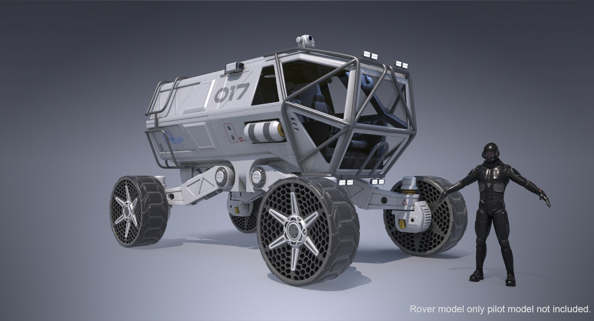 3D Sci-fi Scout Vehicle - TurboSquid 1186902