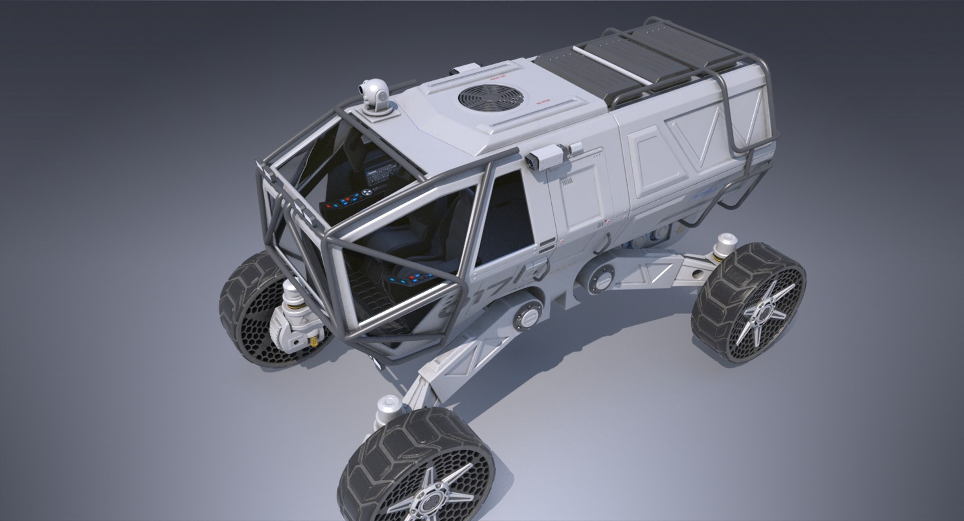 3D Sci-fi Scout Vehicle - TurboSquid 1186902