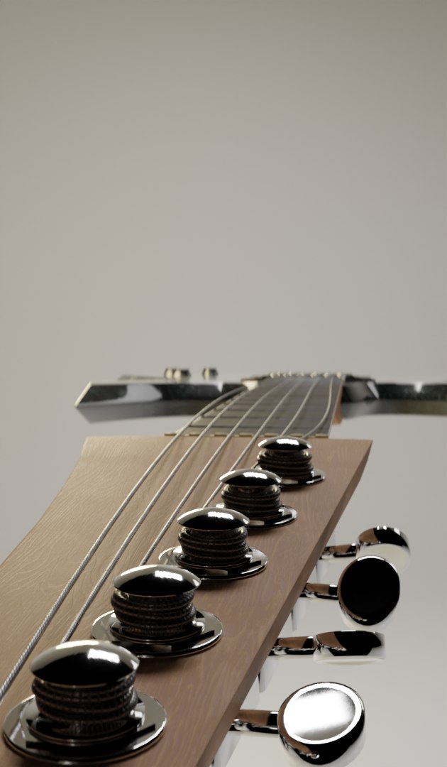 Simple Electric Guitar 3D Model - TurboSquid 1918881