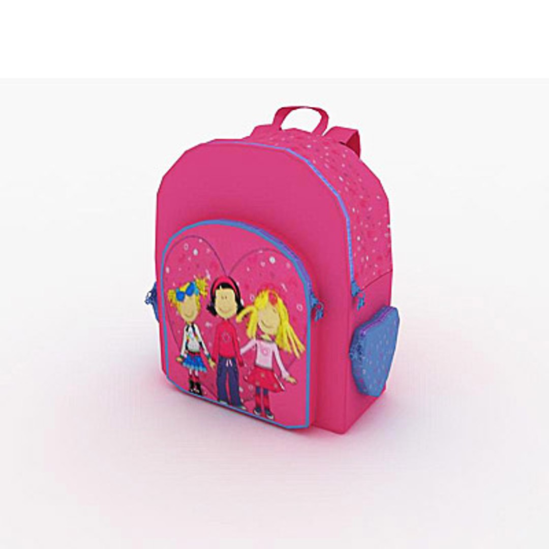 3d model kids bag