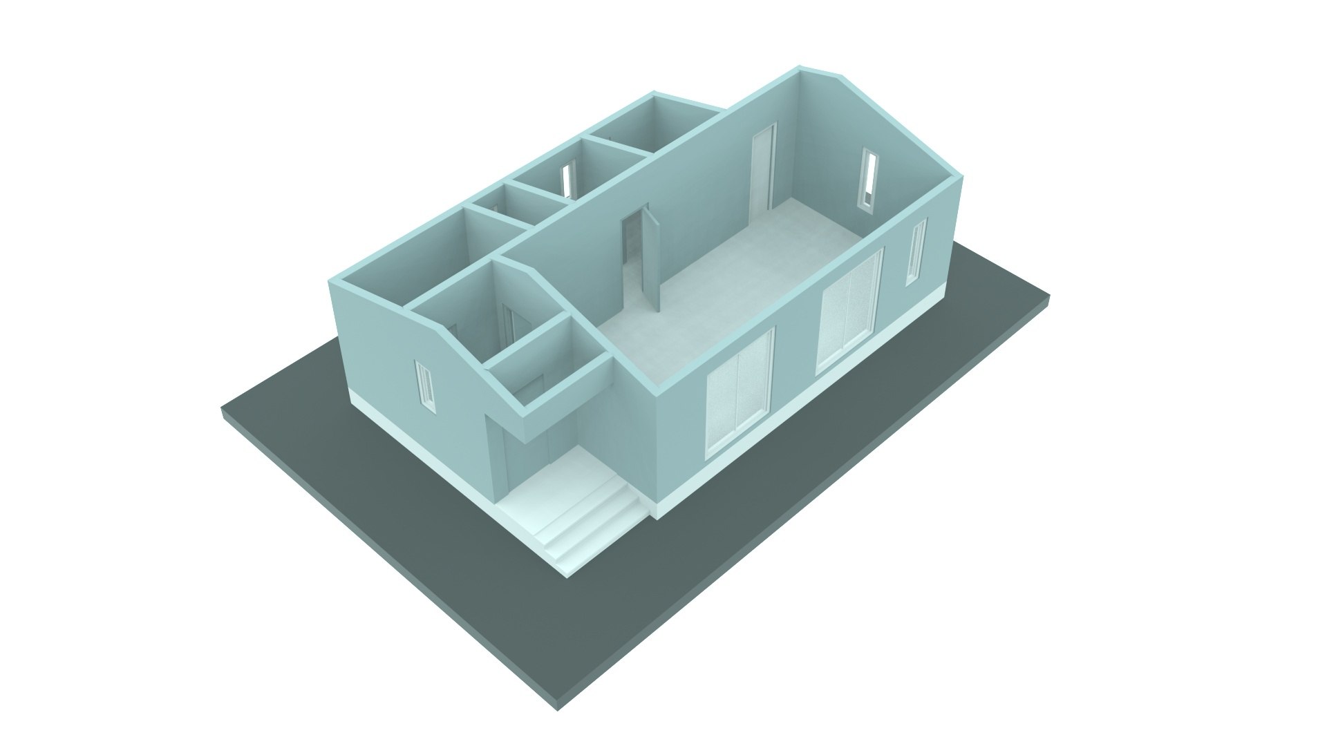 3D Model 4 Modern Houses - TurboSquid 1665699