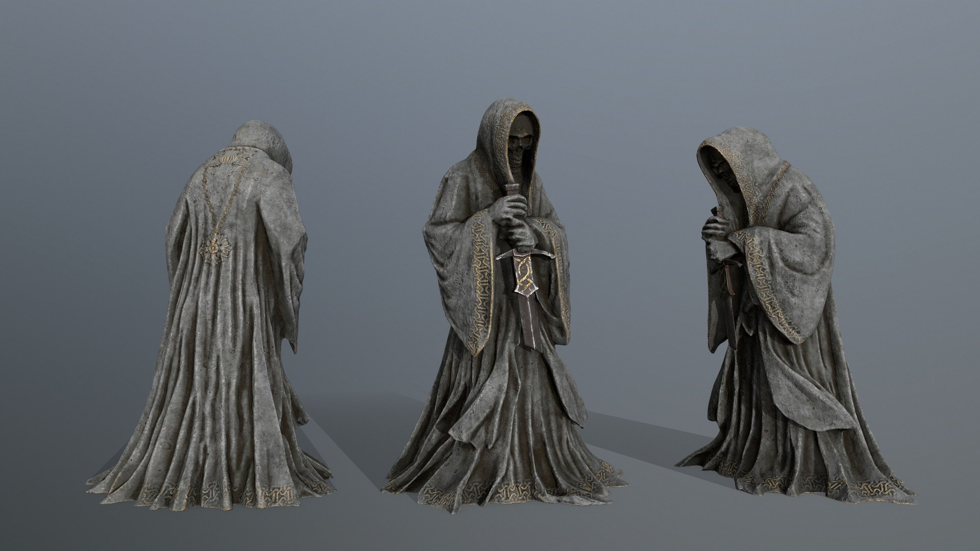 3D Model Dark Statue - TurboSquid 2371774