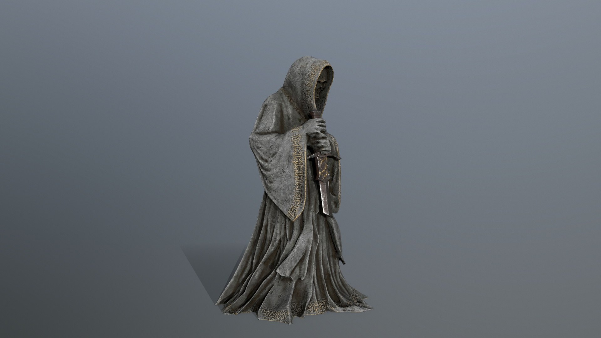 3D Model Dark Statue - TurboSquid 2371774