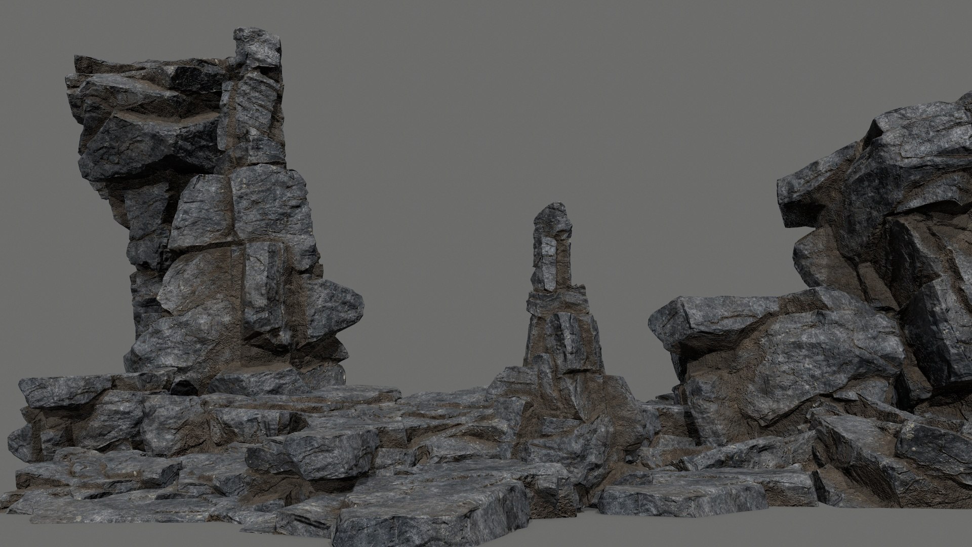 Cliff Rocks 3D Model - TurboSquid 2140046