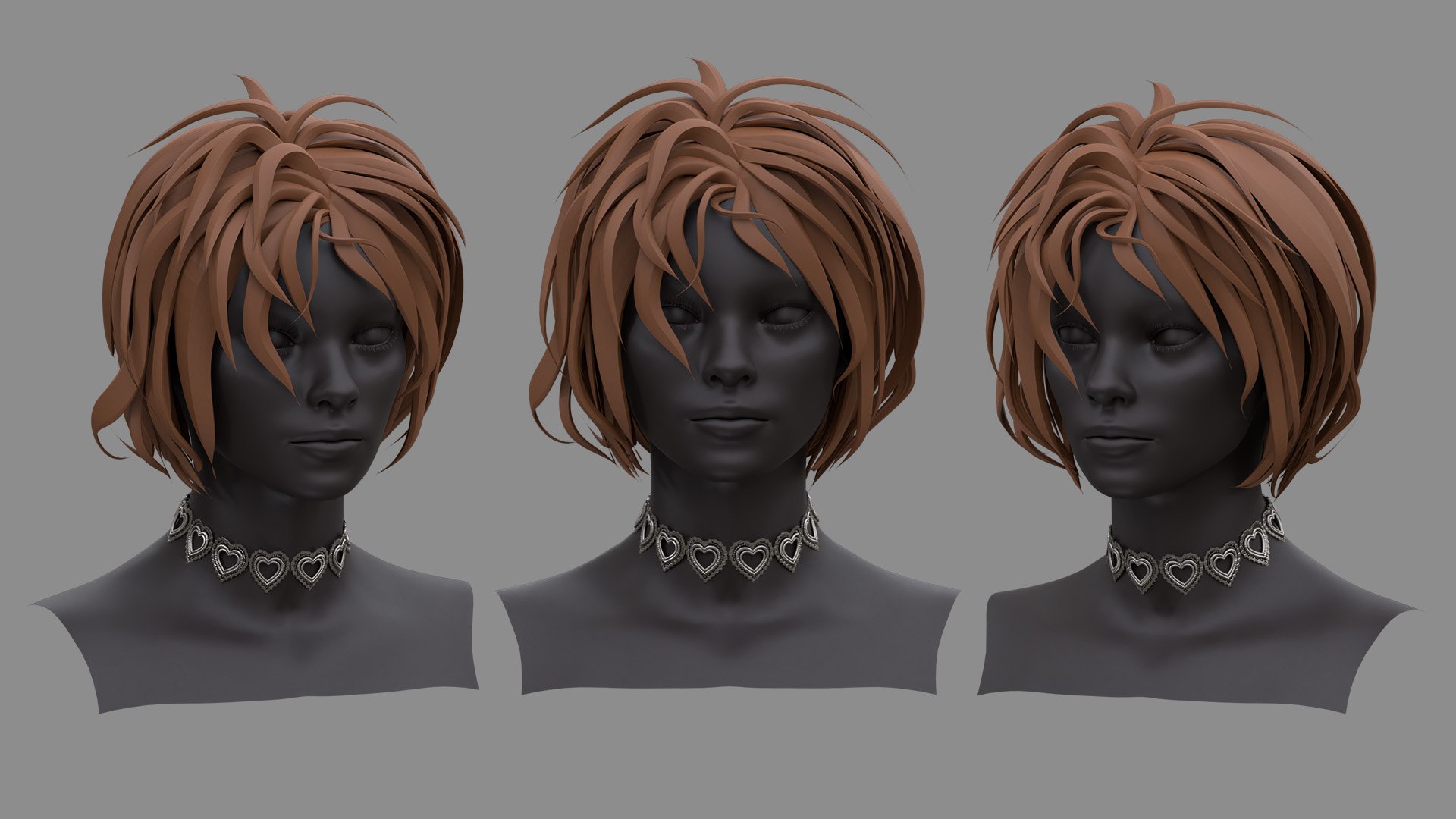 12 Hairstyle With Accessories 3D Model - TurboSquid 2155181