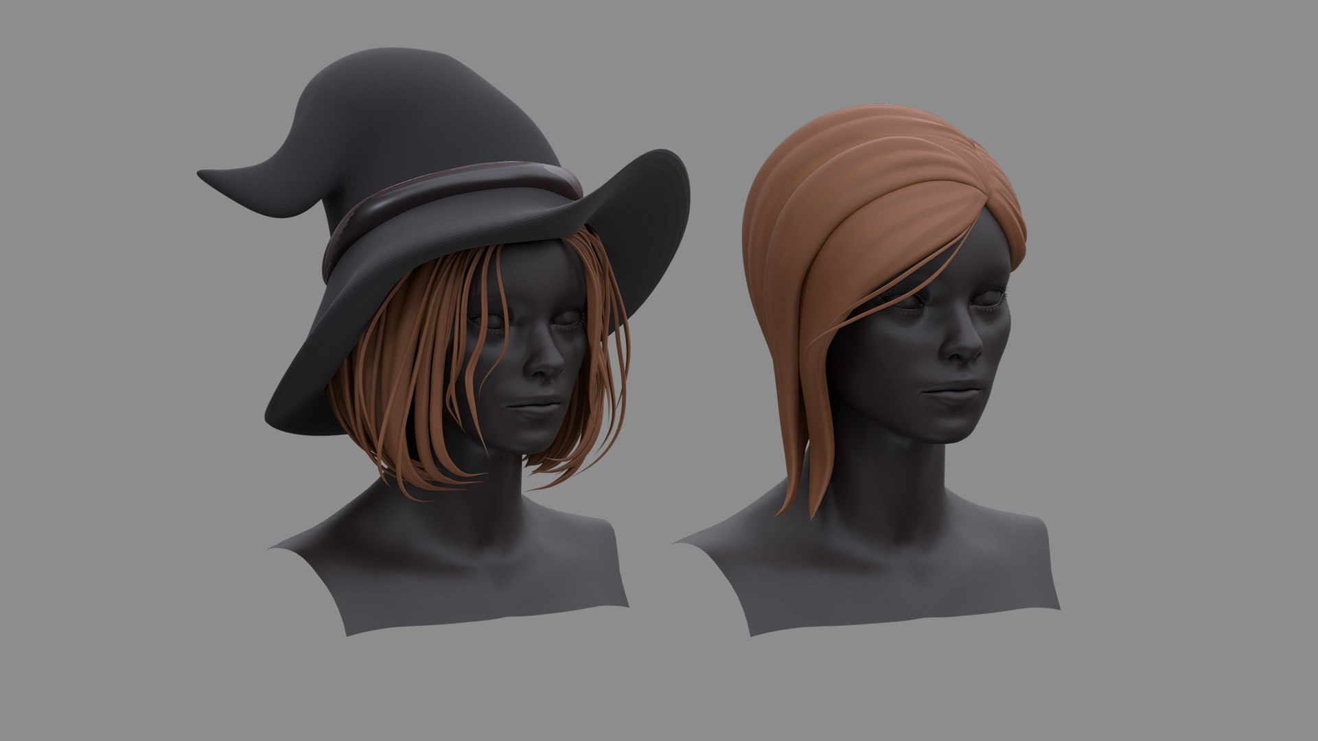 12 Hairstyle With Accessories 3D Model - TurboSquid 2155181