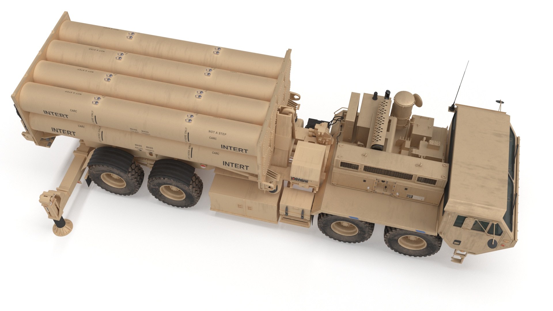 US Mobile Anti Ballistic Missile System THAAD V-Ray2015max Model ...