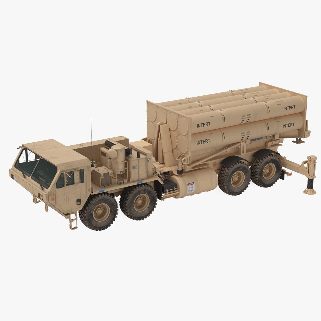 US Mobile Anti Ballistic Missile System THAAD V-Ray2015max Model ...
