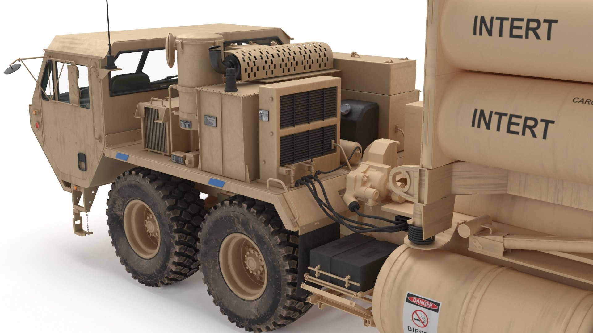 US Mobile Anti Ballistic Missile System THAAD V-Ray2015max Model ...