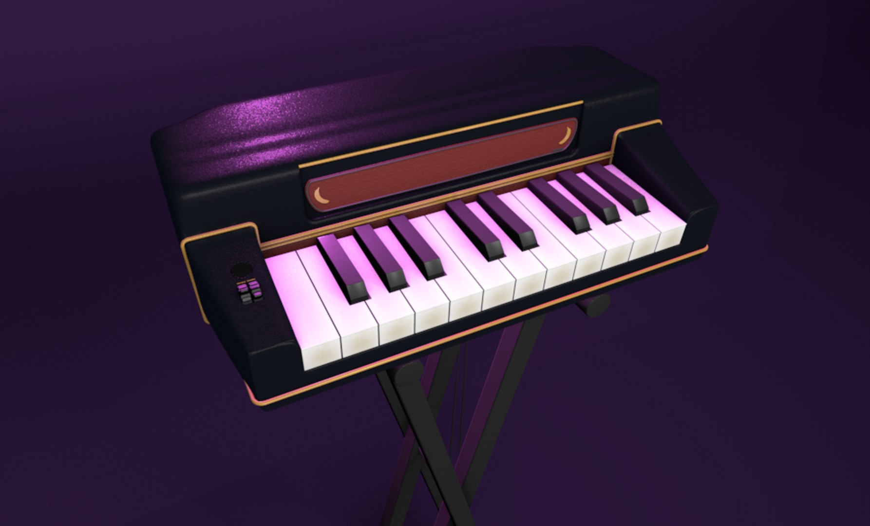 3d mini keyboard model