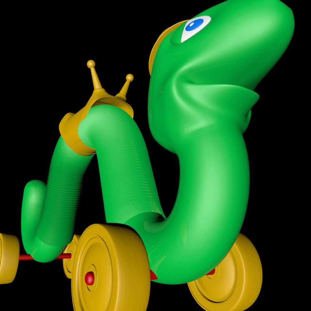 3d Inchworm Toy Model