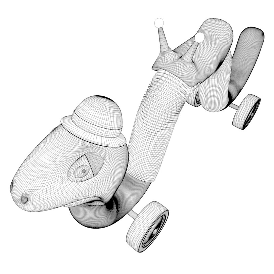 3d Inchworm Toy Model