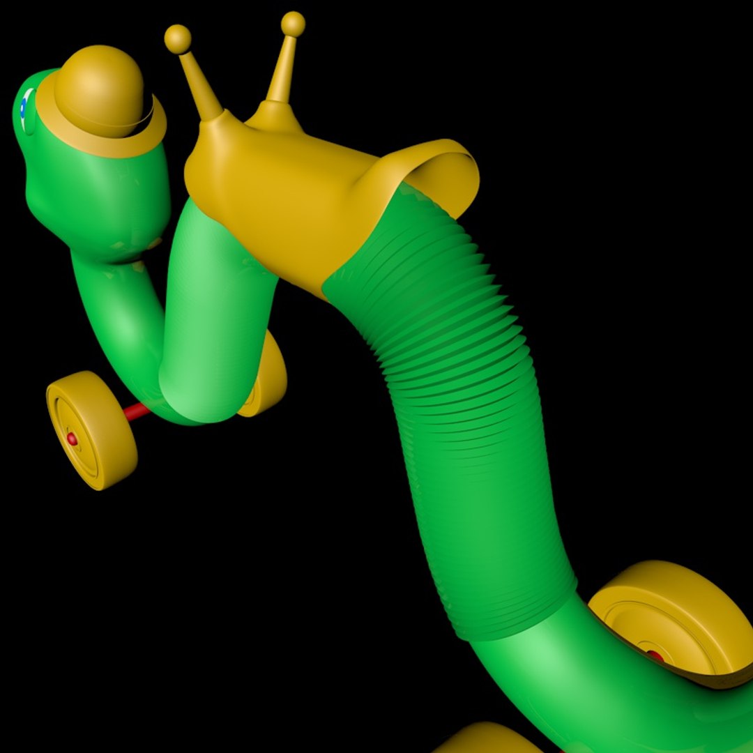 3d Inchworm Toy Model