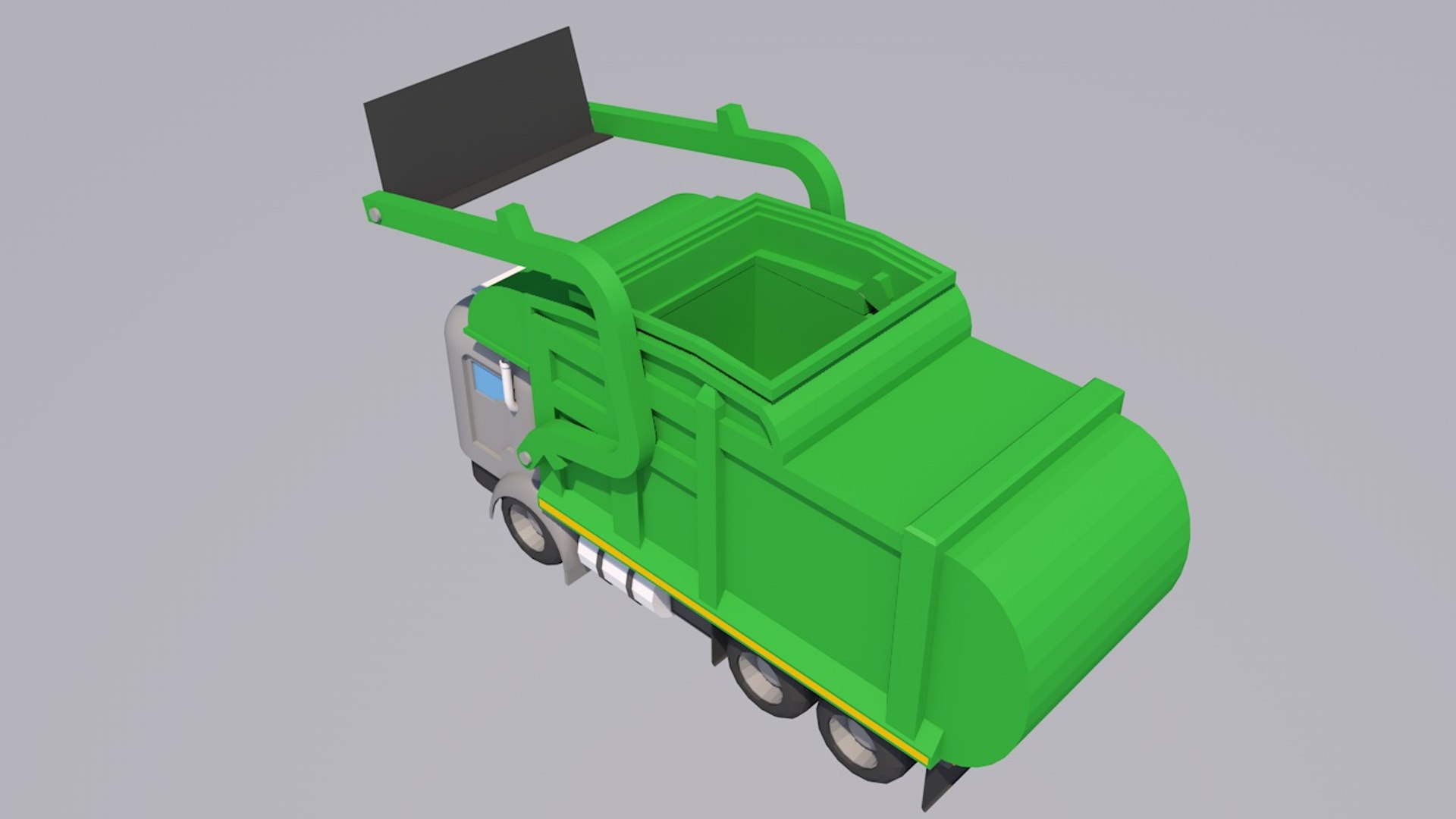 3D Garbage Truck Model - TurboSquid 1522916