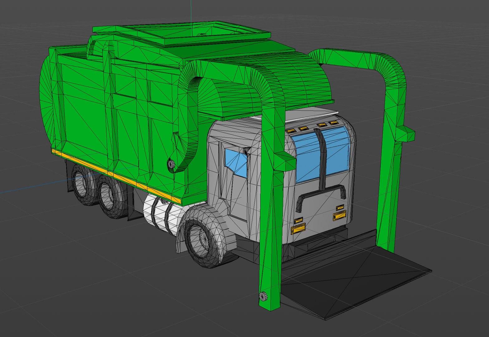 3D Garbage Truck Model - TurboSquid 1522916