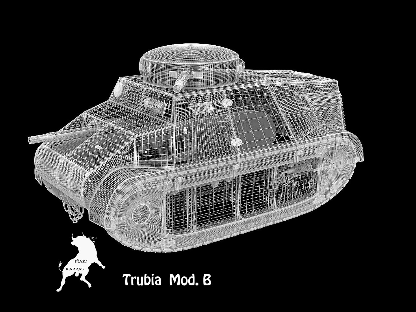 3ds Max Tank Mod B