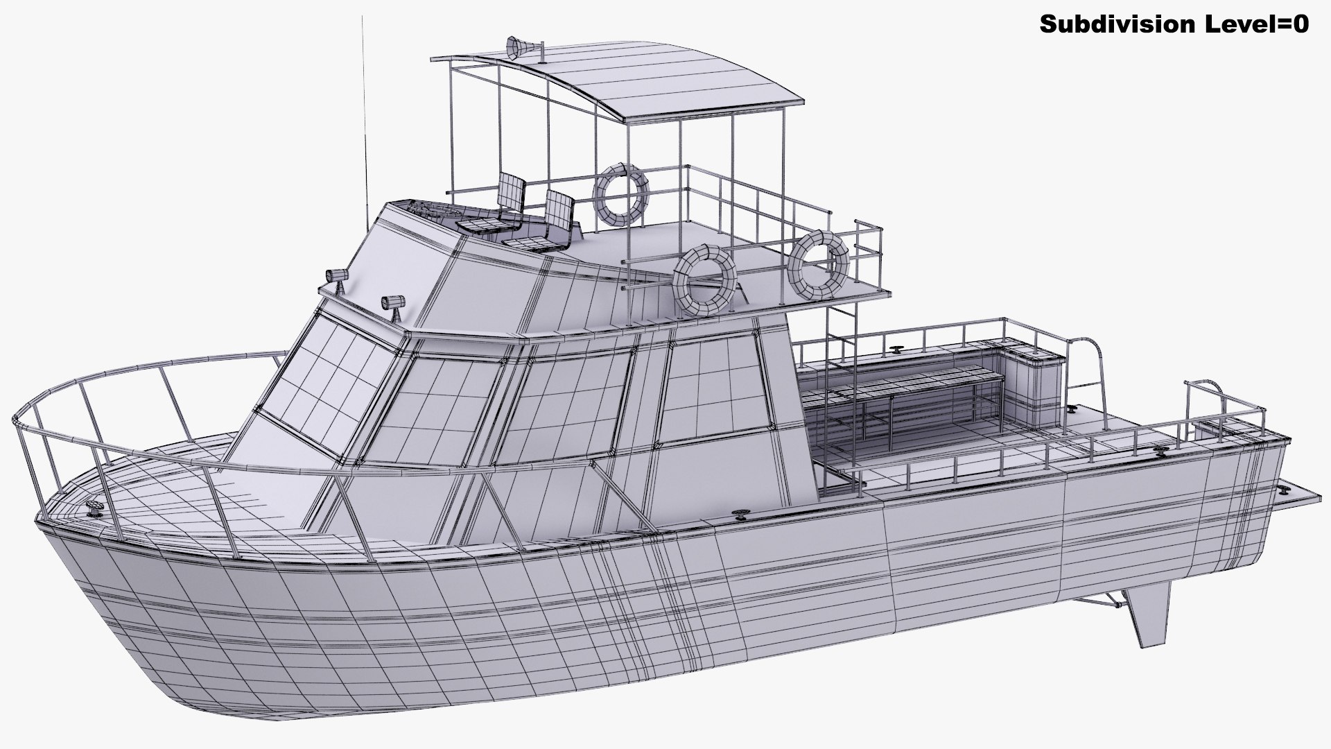 Motor Boat 3D Model - TurboSquid 1943021