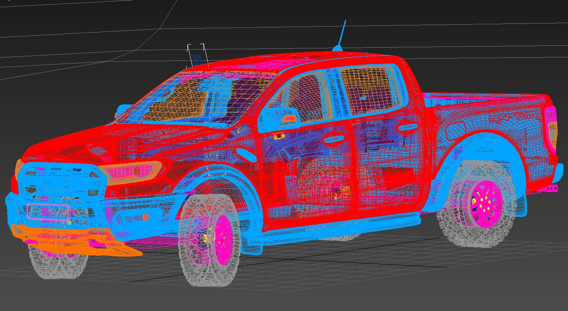 3D ranger raptor 2019 interior - TurboSquid 1436056