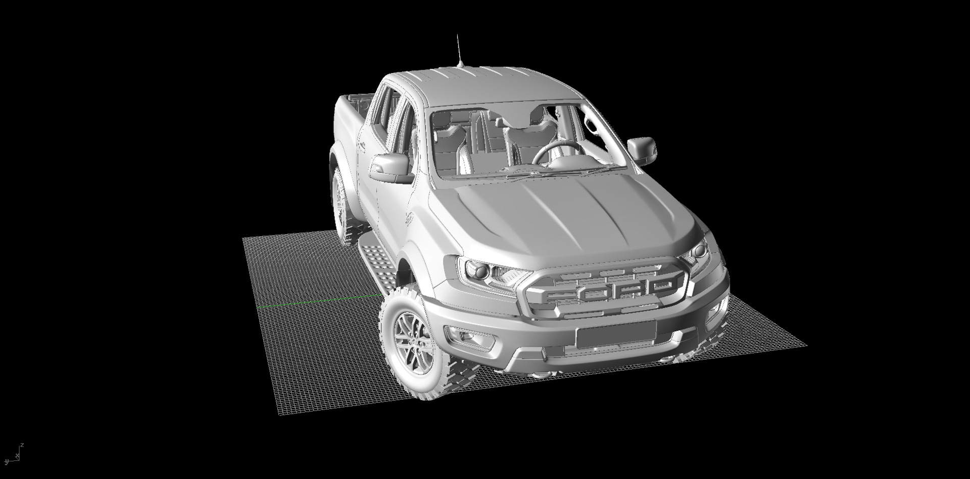 3D Ranger Raptor 2019 Interior - TurboSquid 1436056