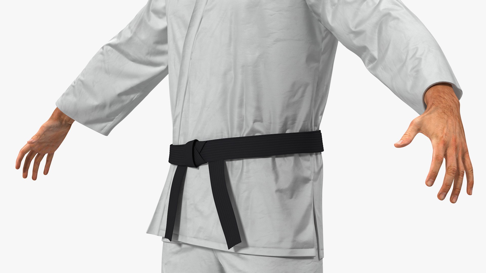 3D model karate fighter fur rigged - TurboSquid 1434518