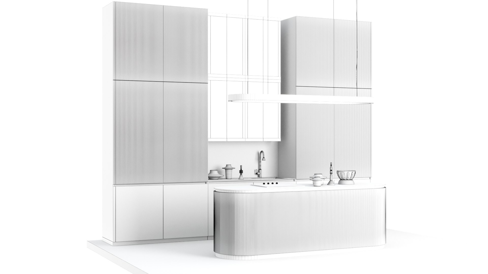 3D kitchen shake hege model - TurboSquid 1892540