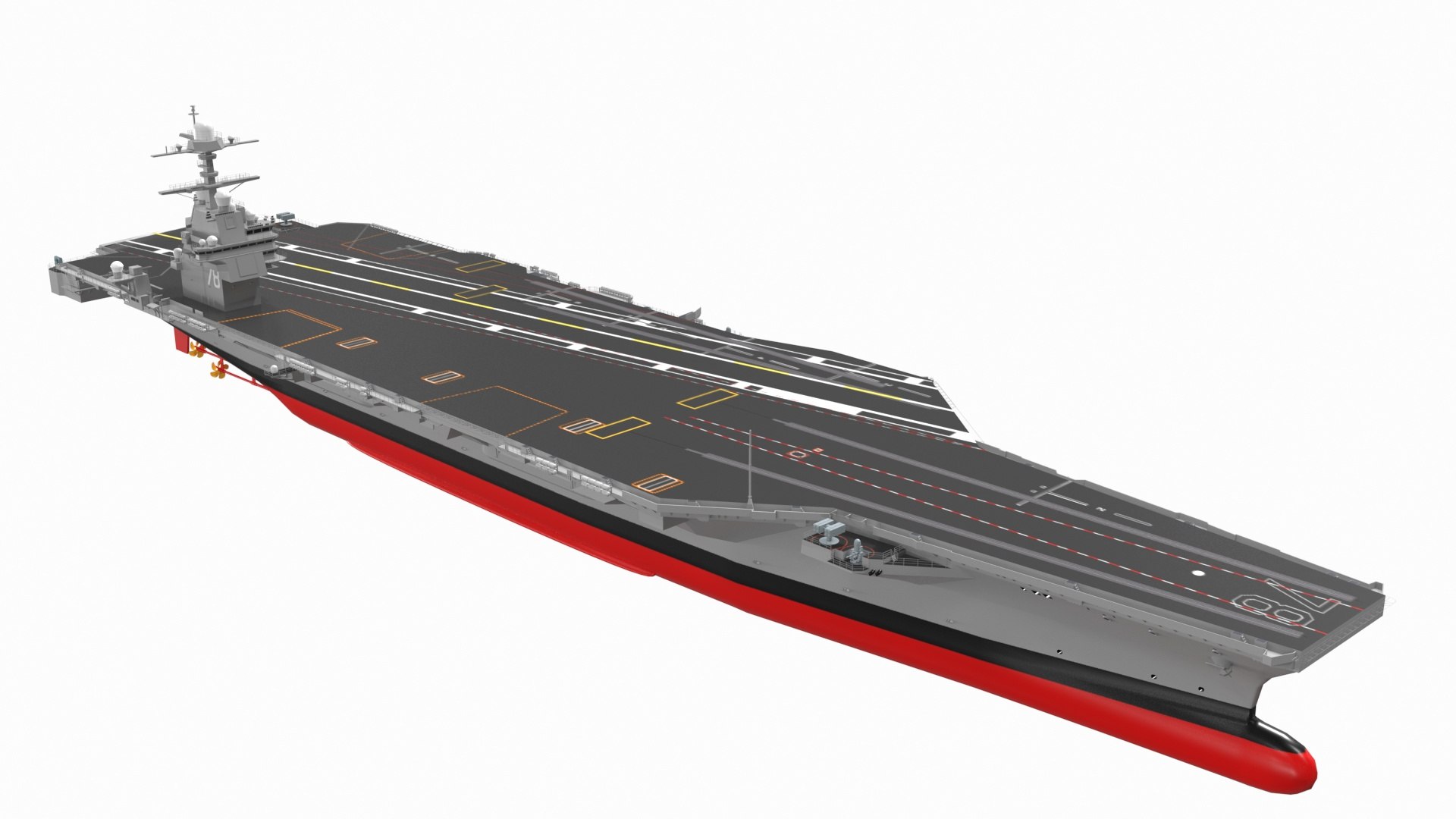 3D Aircraft Carrier USS Gerald R Ford CVN 78 - TurboSquid 2426217