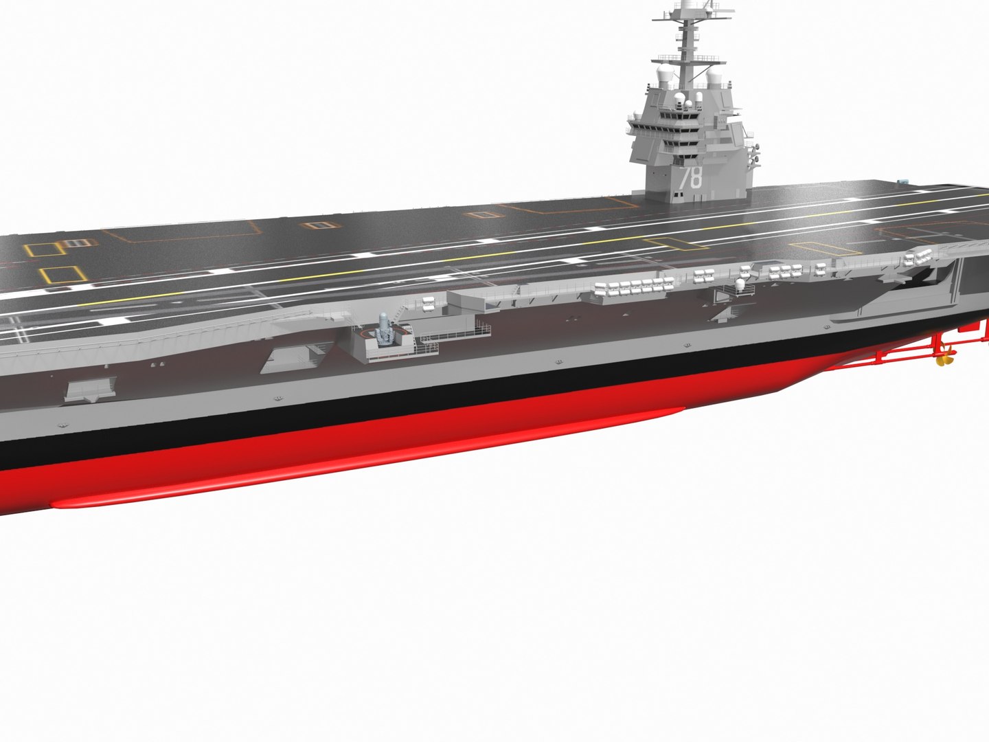3D Aircraft Carrier USS Gerald R Ford CVN 78 - TurboSquid 2426217