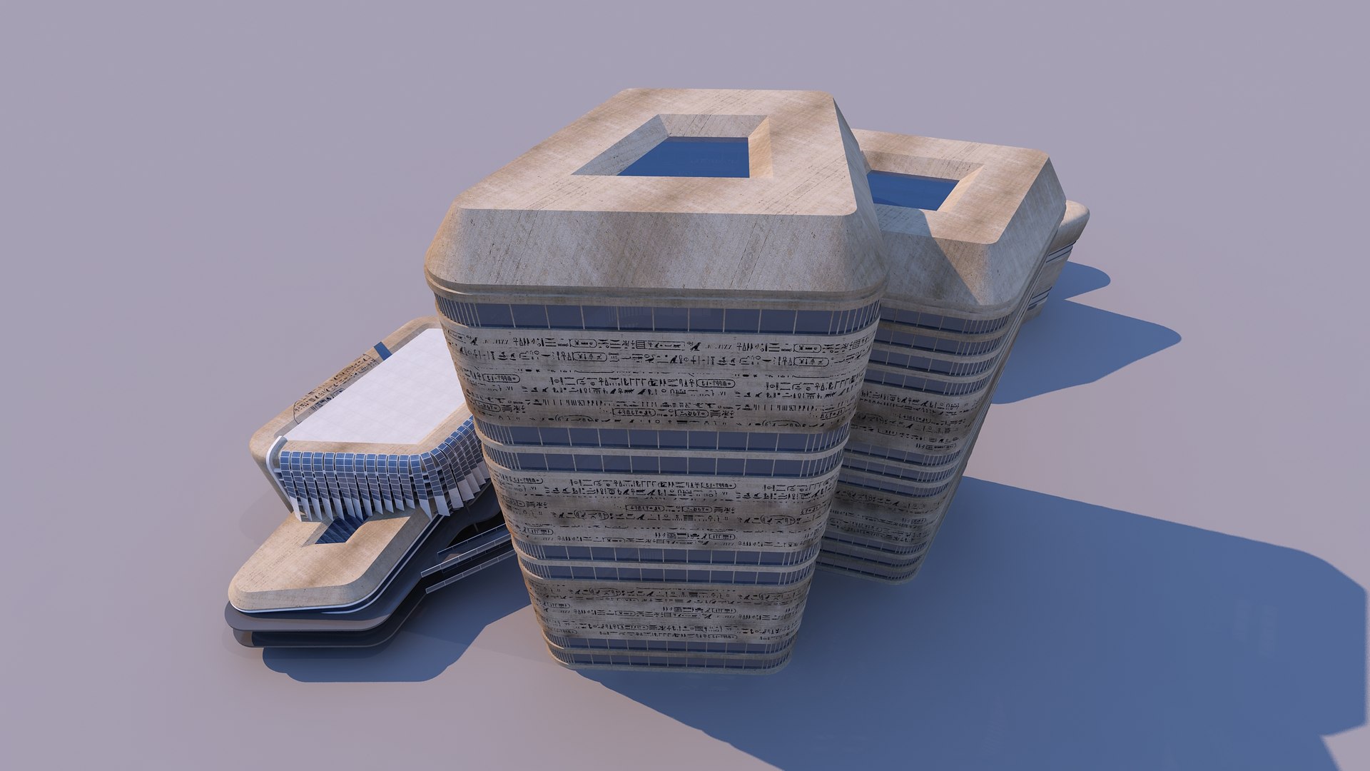 0159 - Complex Building 3D Model - TurboSquid 2239551