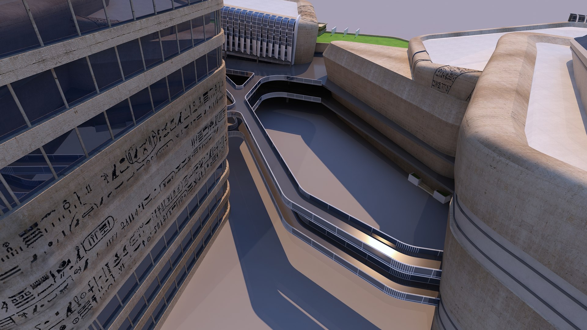 0159 - Complex Building 3D Model - TurboSquid 2239551